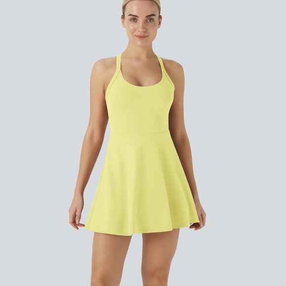 HALARA | Dresses | Nwt Halara Softlyzero Airy Backless Twisted Cool ...